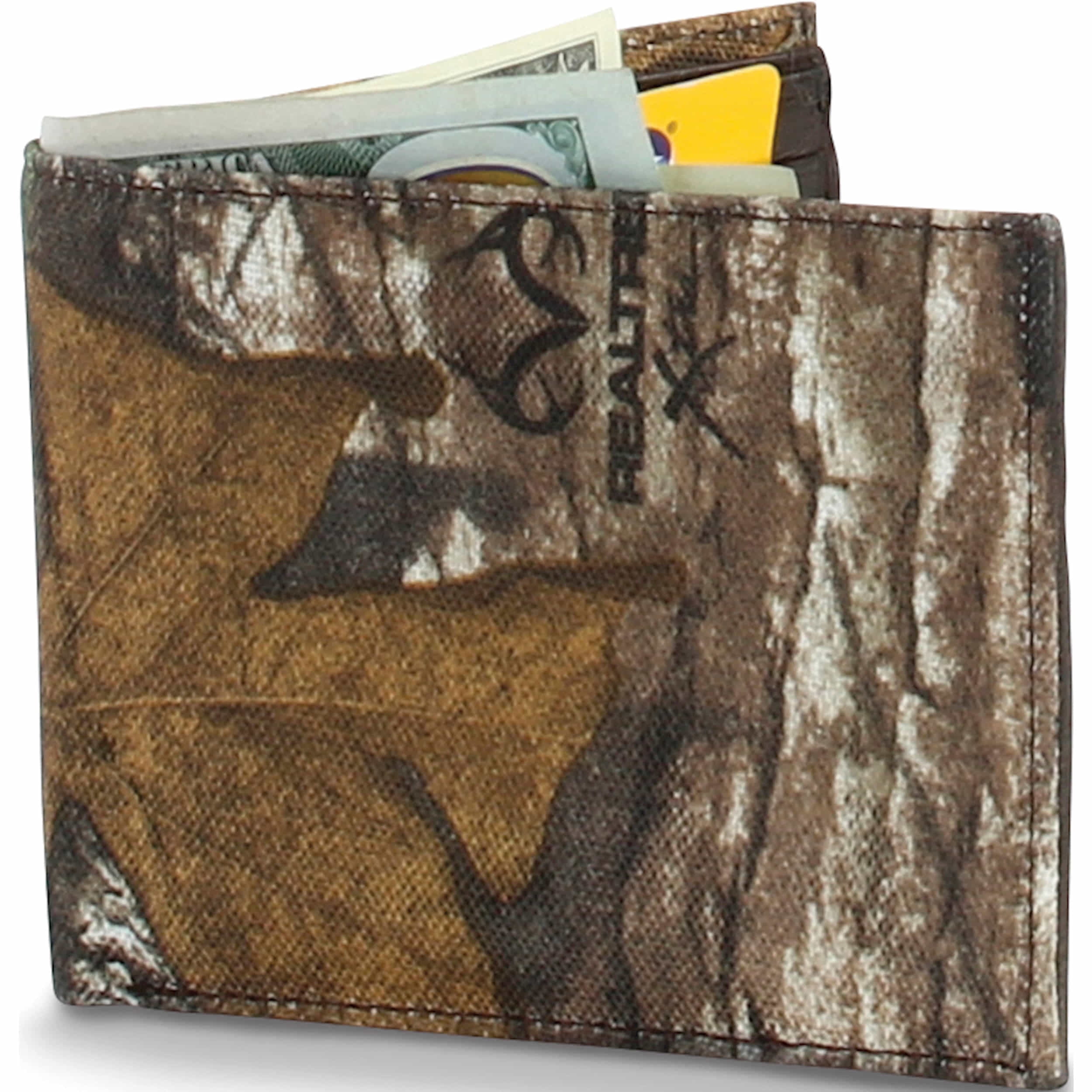 Sweet Pea Jewelry, Brown RealTree RFID Bifold Wallet, Leather Fabric ...