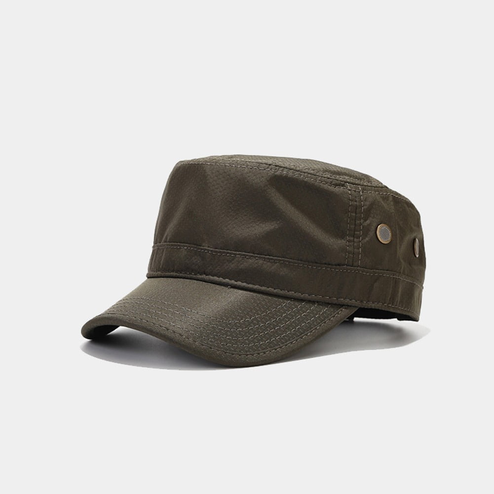 Fashion Cadet Hat Army Baseball Cap Military Adjustable Plain Womens ...