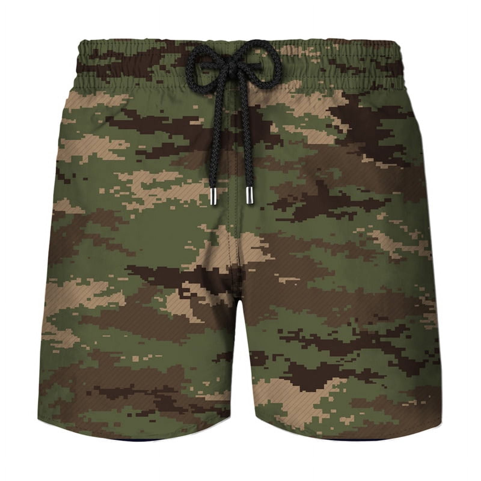 Fashion Camouflage Board Shorts Men Fashion 3D Printed Camo Quick Dry ...