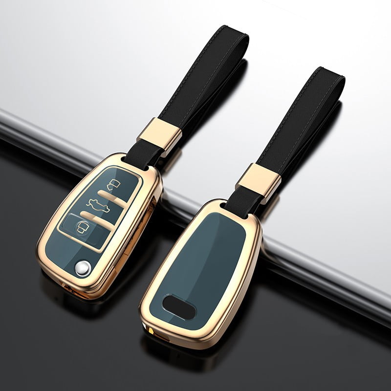 Fashion Car Flip Key Case Cover Shell For Audi A1 A3 8P 8L A4 A5 B6 B7 ...