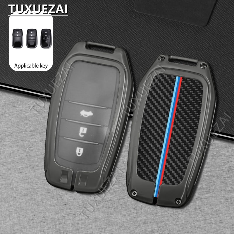 Fashion Carbon fiber pattern Car Key Case Cover For Toyota B 2/3/5 ...