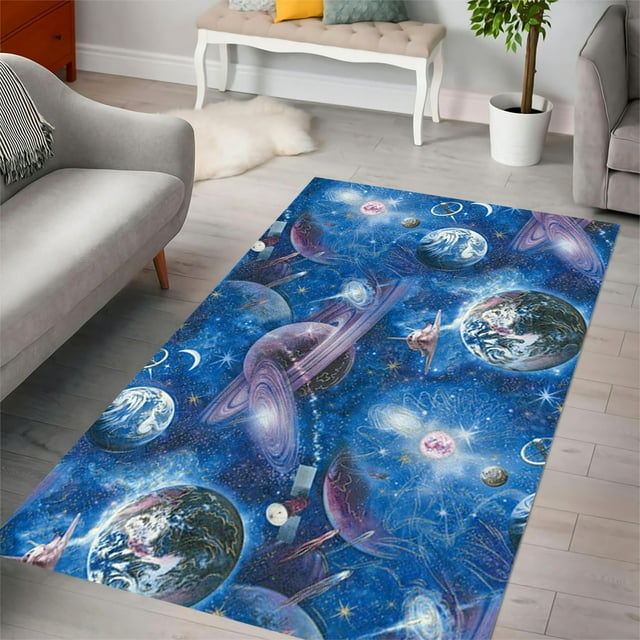 Fashion Carpet Major Planets Pattern 3D Printed Carpet for Living Room ...