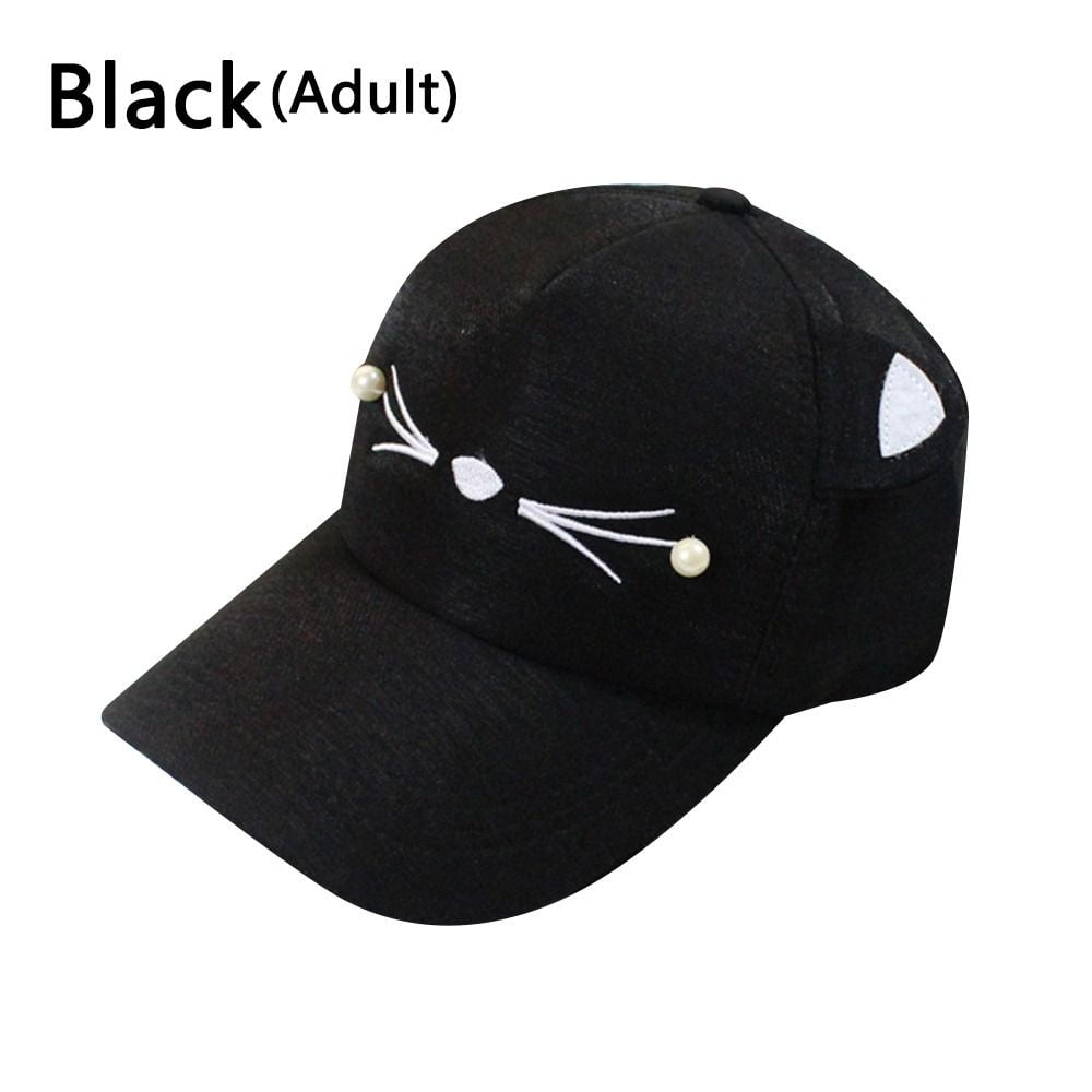 Fashion Cartoon Outdoor Adults&Kids Cat Ear Hat Peak Cap Sun Cap ...