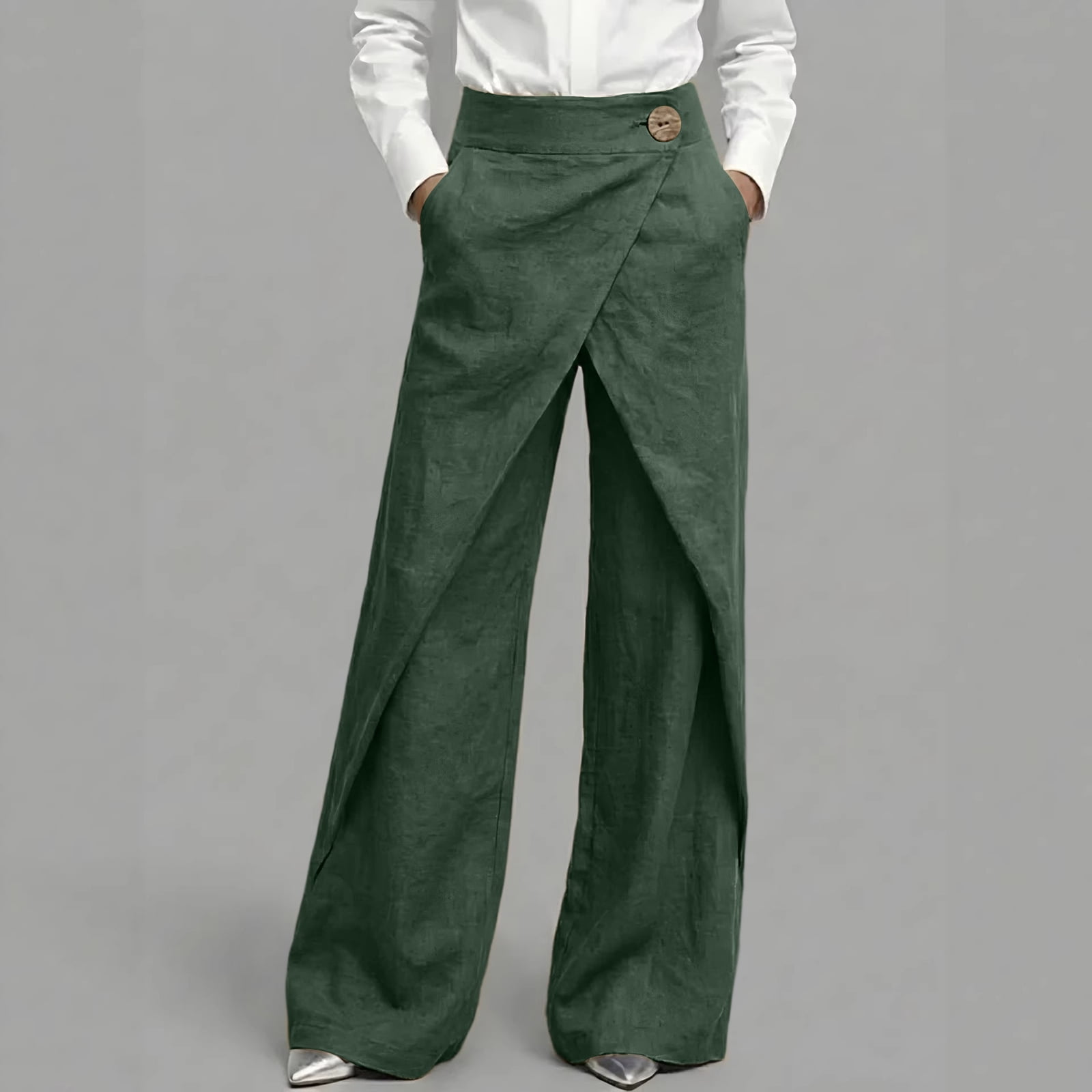 Fashion Casual Women Pants, Lightwewight Pants with Pocket, Soft ...
