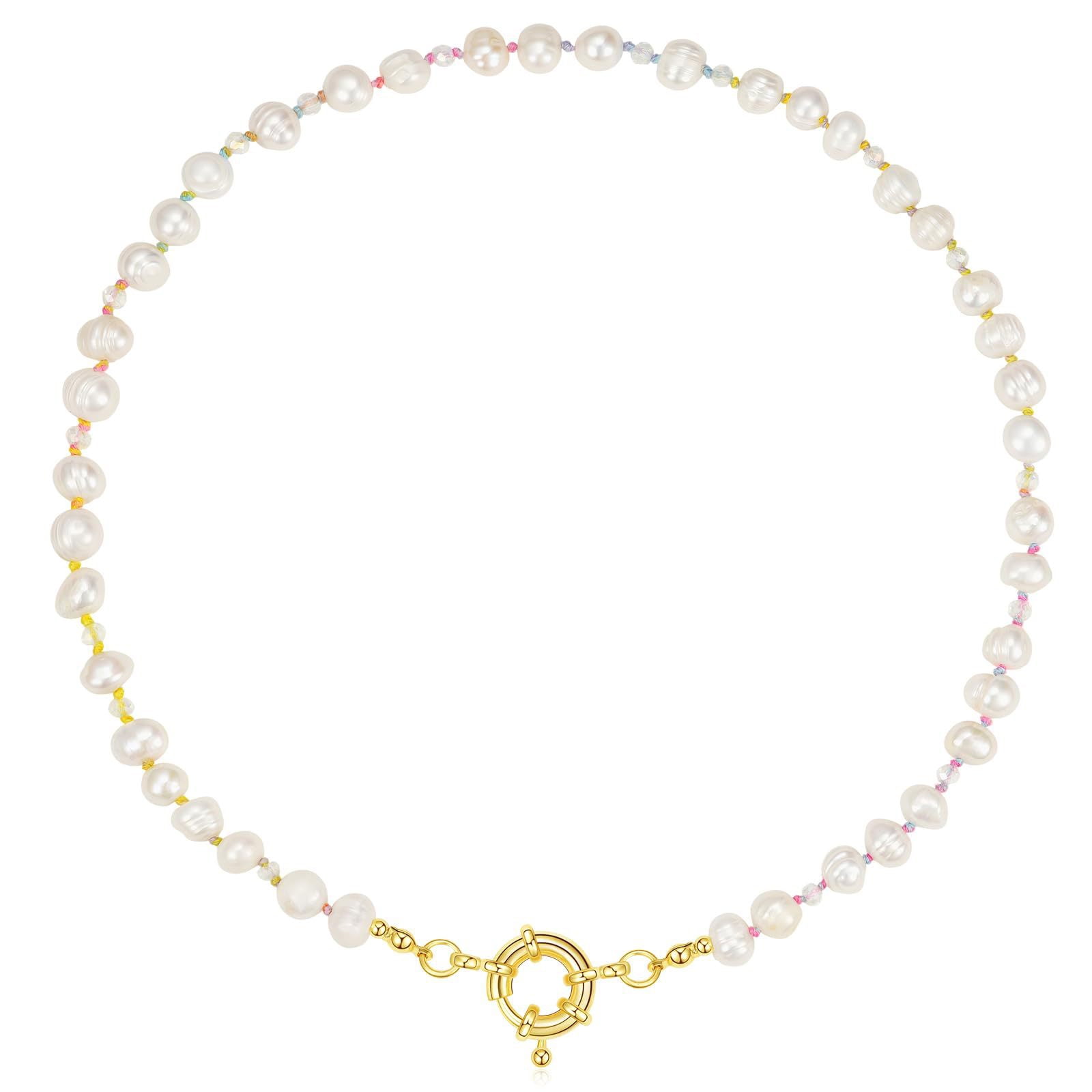Fashion Charm Necklace Adjustable Length Necklace Colorful Beads ...