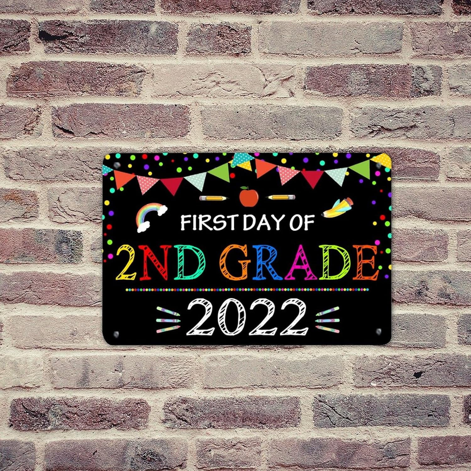 Fashion Chic Hanging Tin Signs First and Last Day of School Signs ...