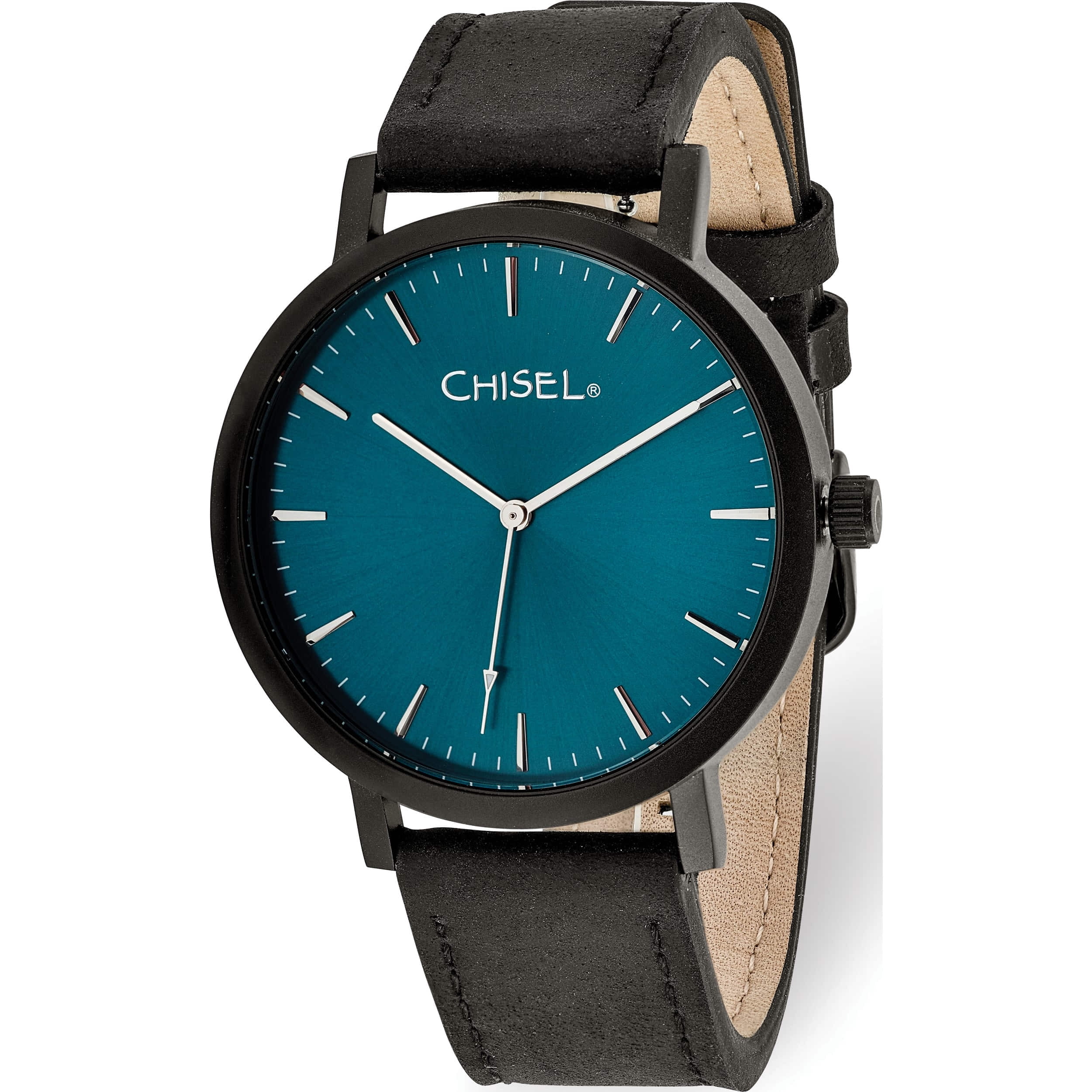 Fashion Chisel Matte Black Ip-Plated Blue Dial Watch (9 X 20) Made In ...