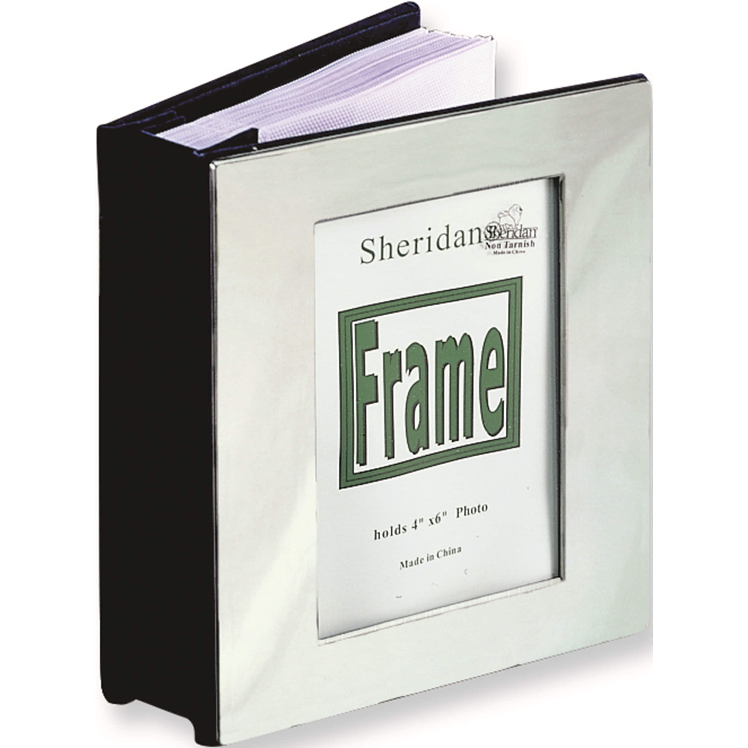 Fashion Chrome-Plated Frame Cover (Holds 100- 4X6 Photos) Photo Album ...