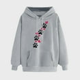 Fashion Clearance! Yotami Cotton Hoodies For Women Floral Printed