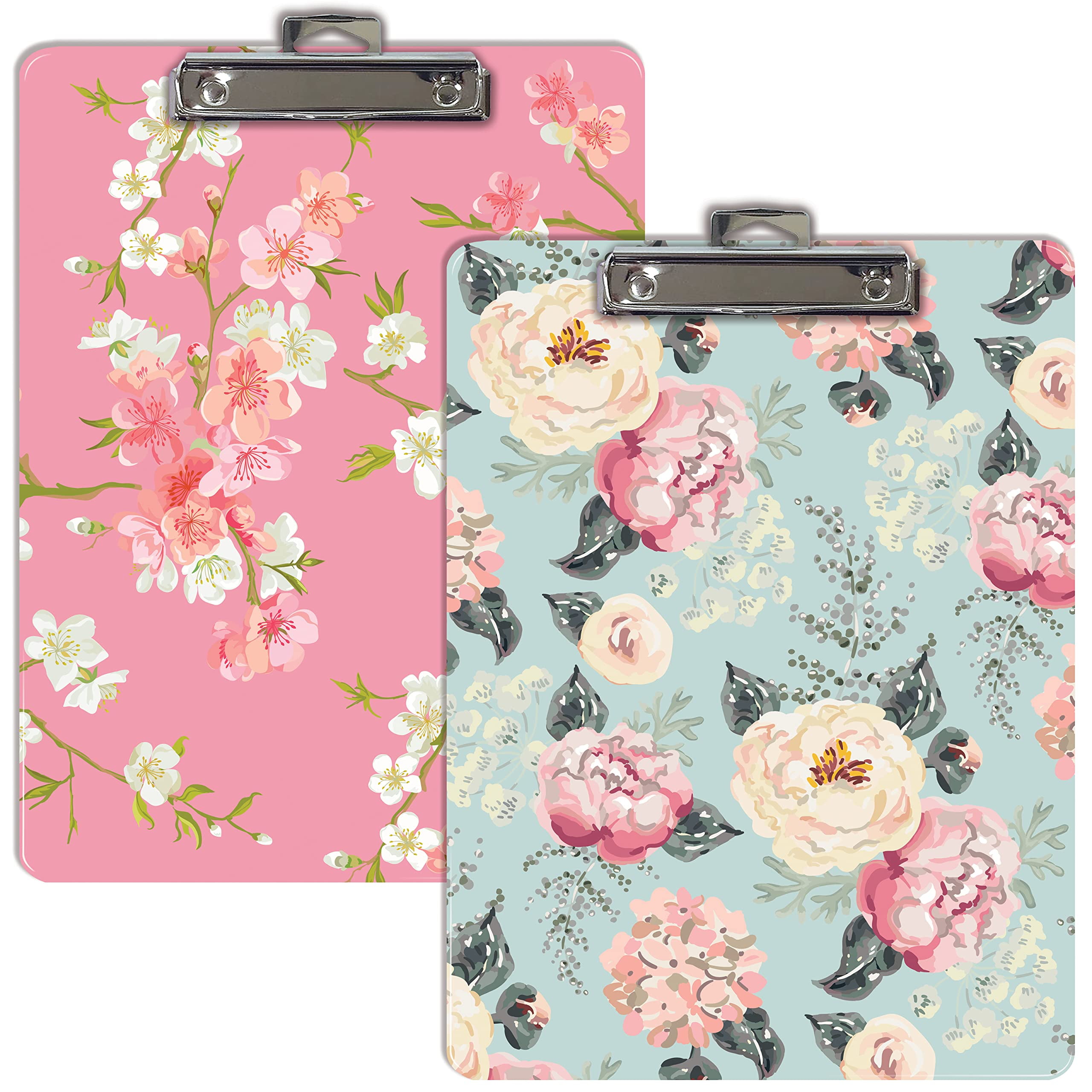 Fashion Clipboard (2 Pack), Standard A4 Letter Size, 12.5" x 9", Wooden ...