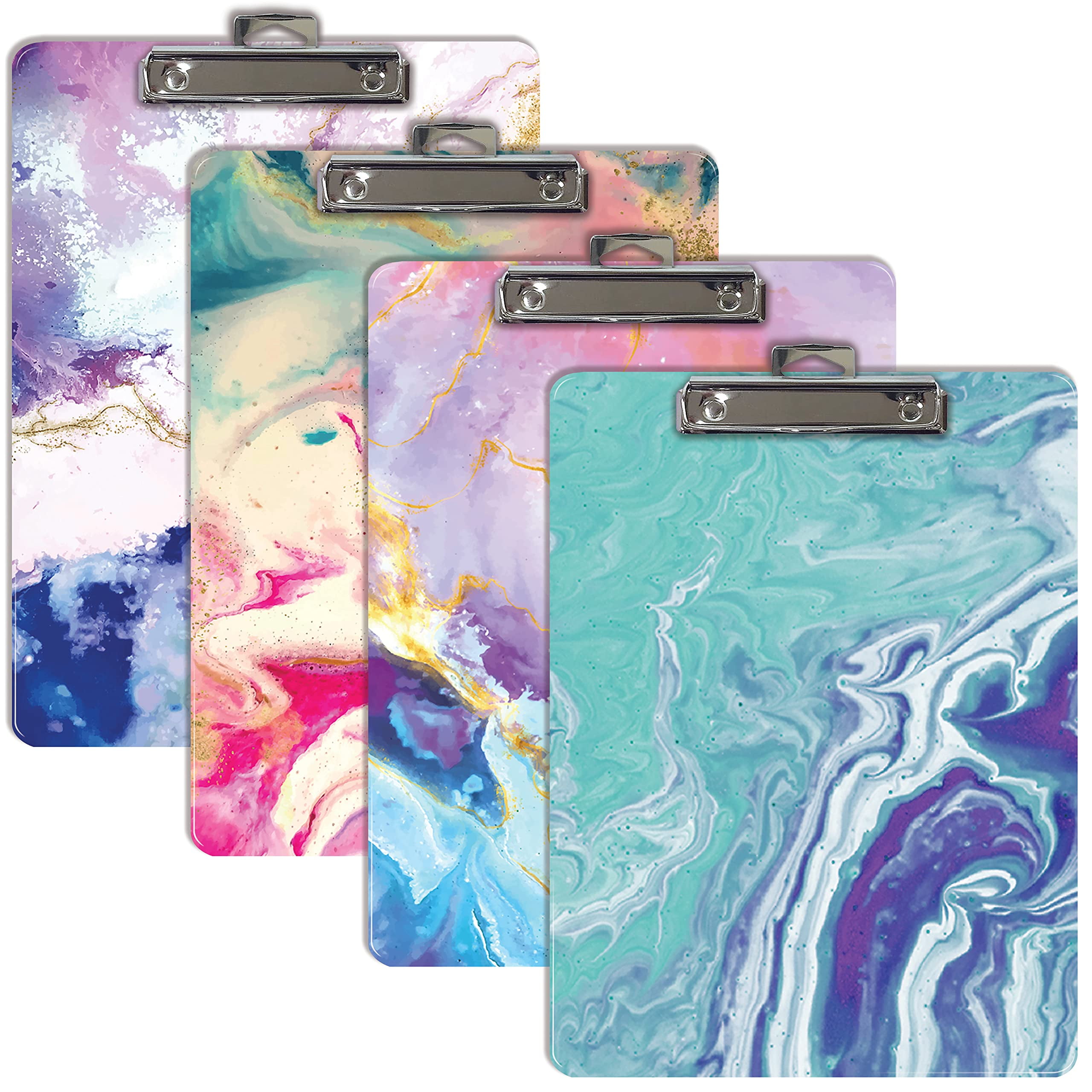 Fashion Clipboard (4 Pack), Standard A4 Letter Size, 12.5" x 9", Wooden ...