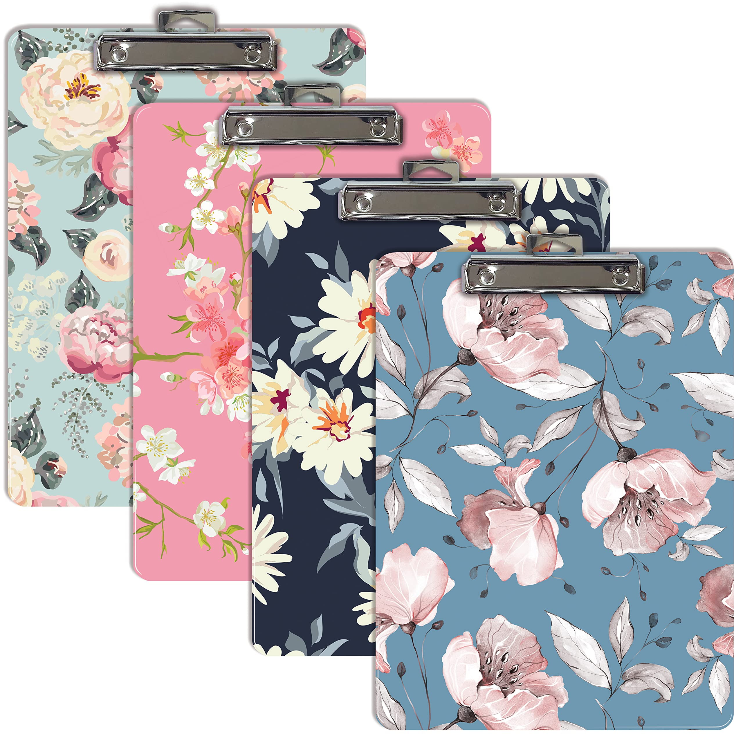 Better Office Products Fashion Clipboard (4 Pack), A4 Size, 12.5" x 9 ...