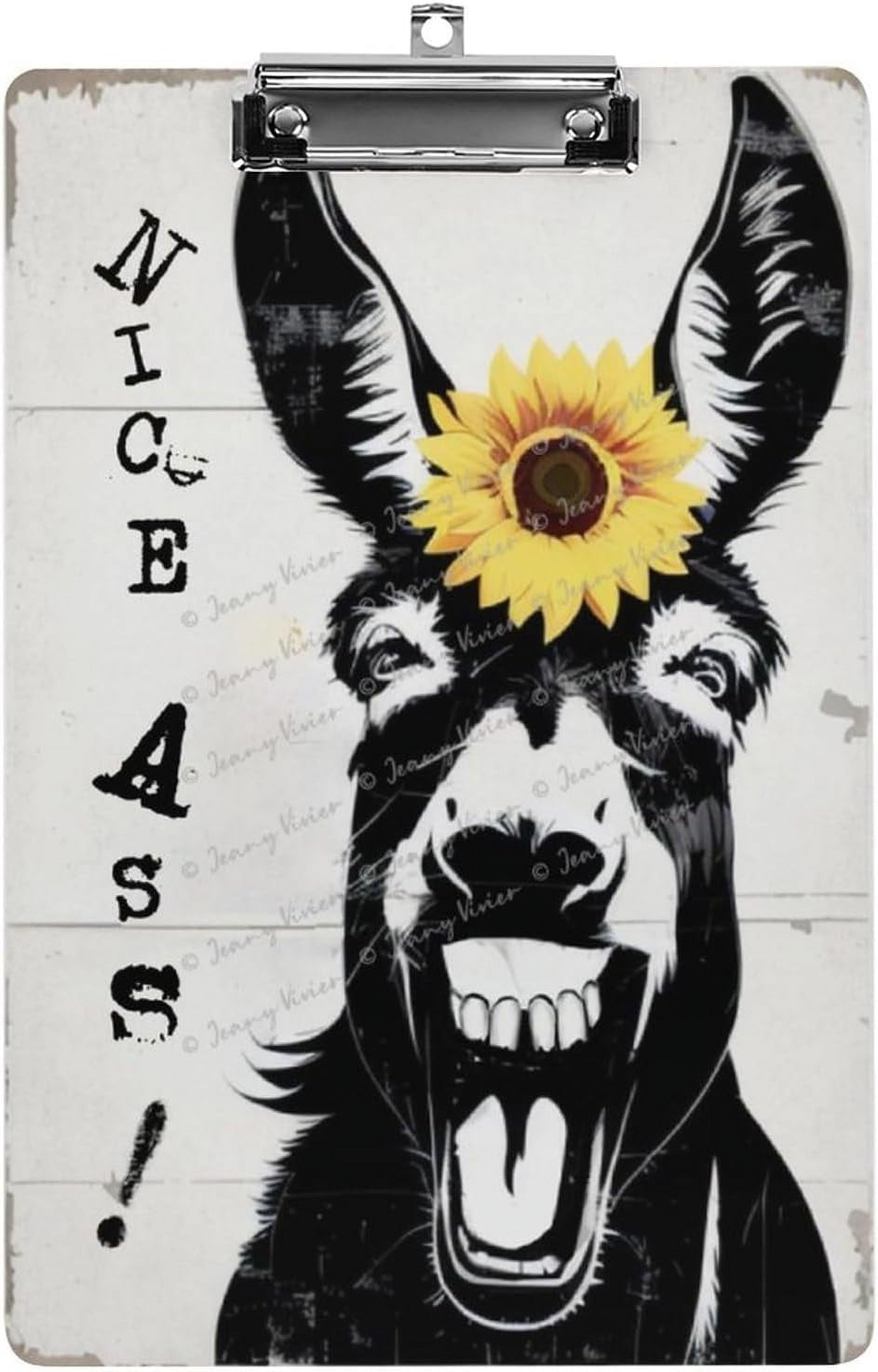 Fashion Clipboard, Nice A-s-s Horse, A4 Letter Size Wooden Decorative ...
