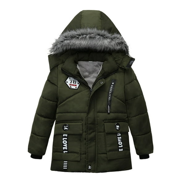 Kids Fashion Coat - Lightweight Winter Down Jacket for Boys Warm Insulated Coat Kids Cold ...