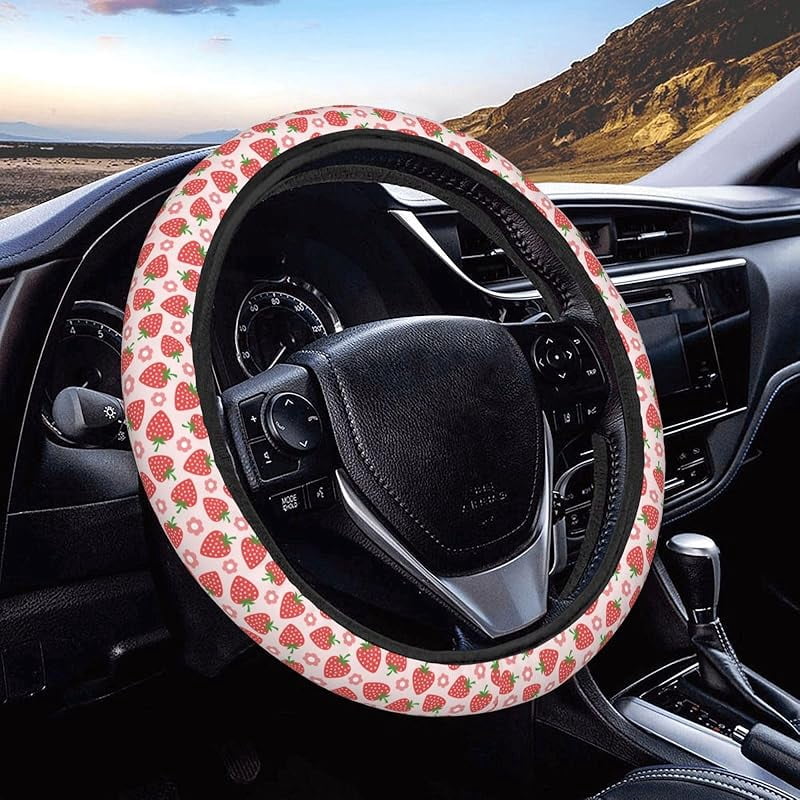 Fashion Colorful Bats Stars Steering Wheel Covers Anti-Slip Elasticity ...