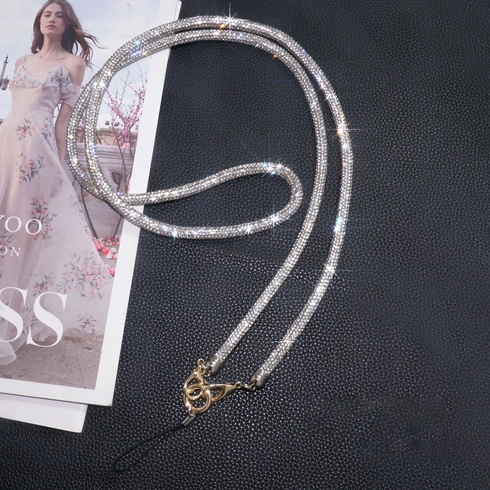 Fashion Colorful Rhinestone Lanyard Bling Glitter Diamond,Crystal ...