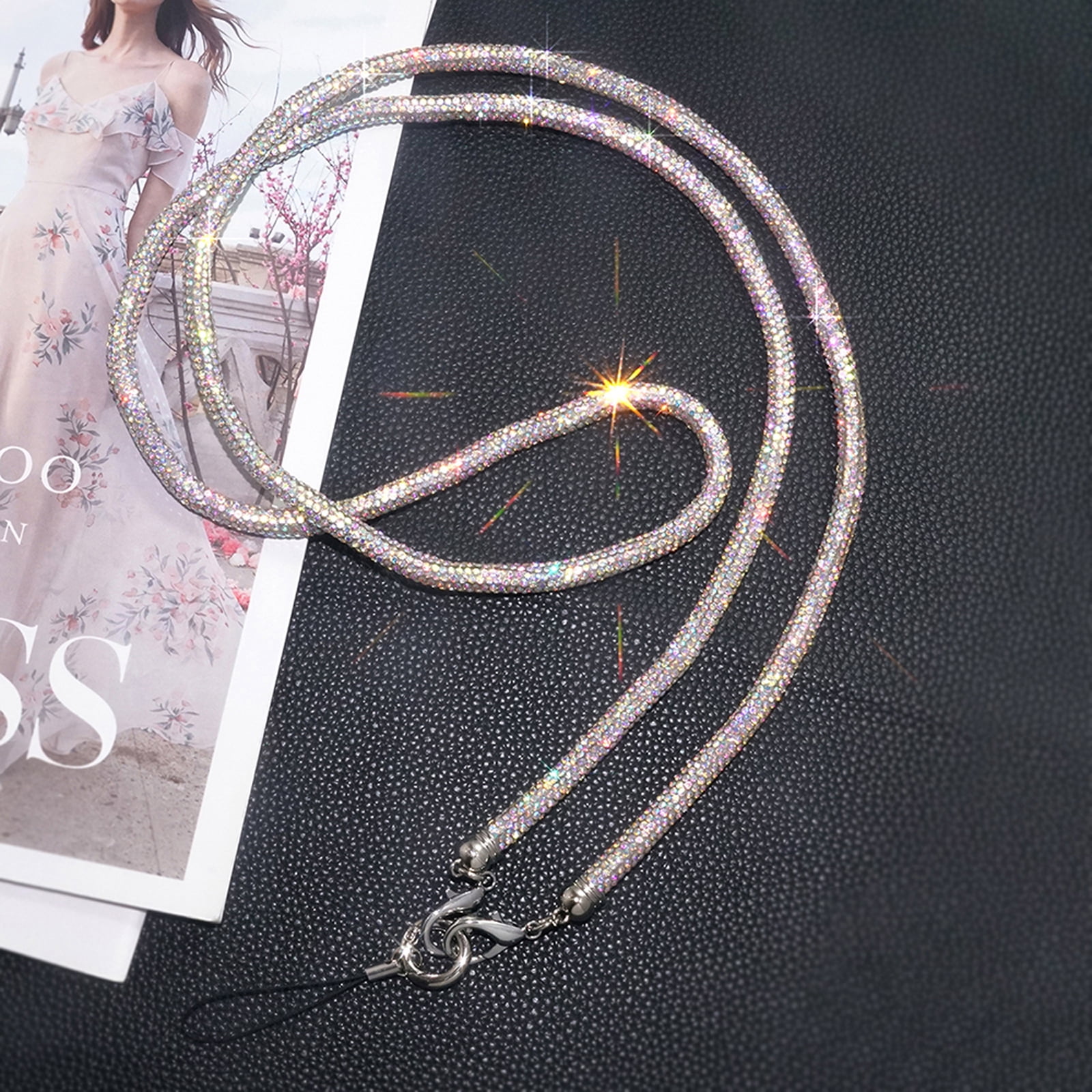 Fashion Colorful Rhinestone Lanyard Bling Glitter Diamond,Crystal ...