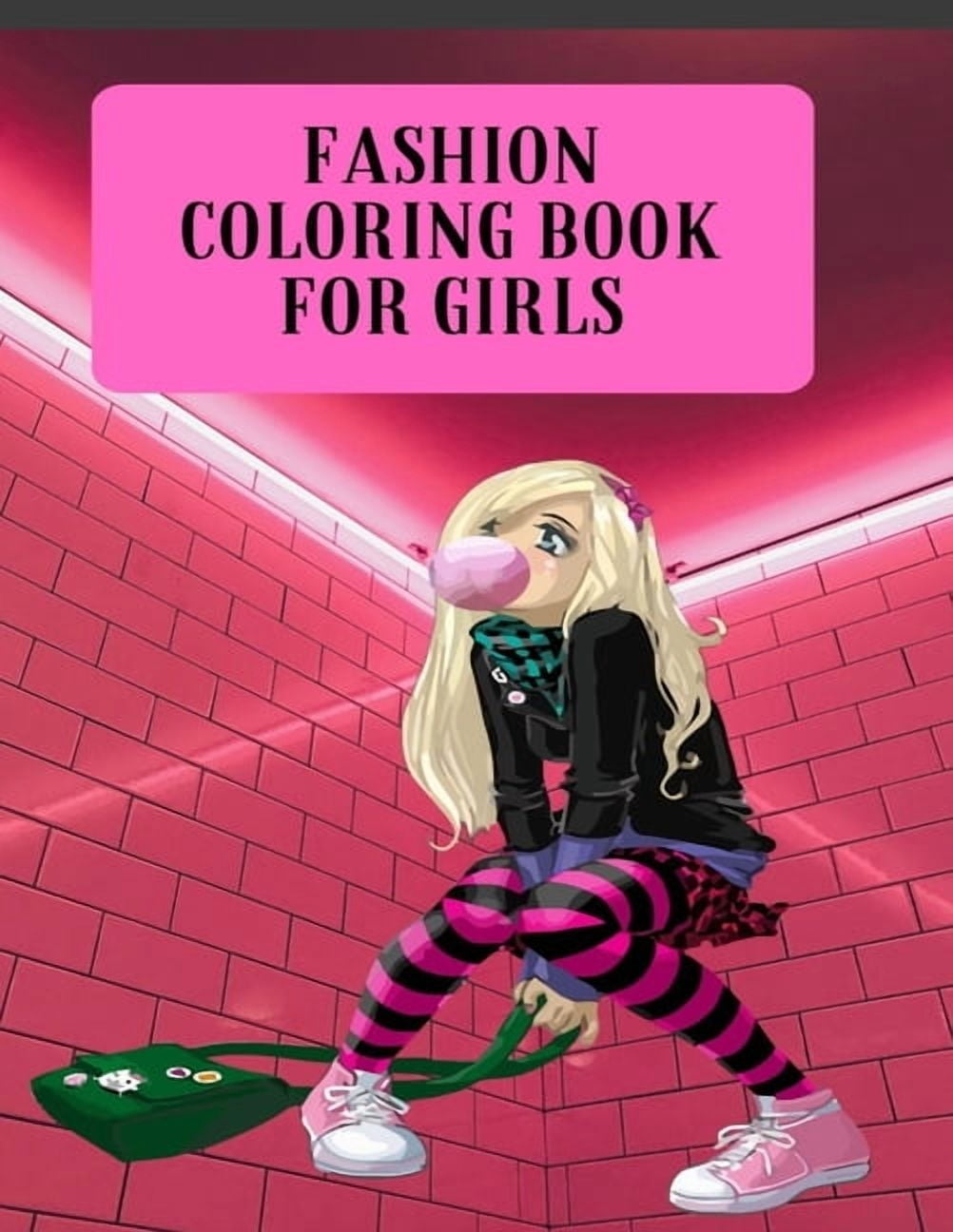 Fashion Coloring Book For Girls: Fashion ColColoring Book For Girls ...