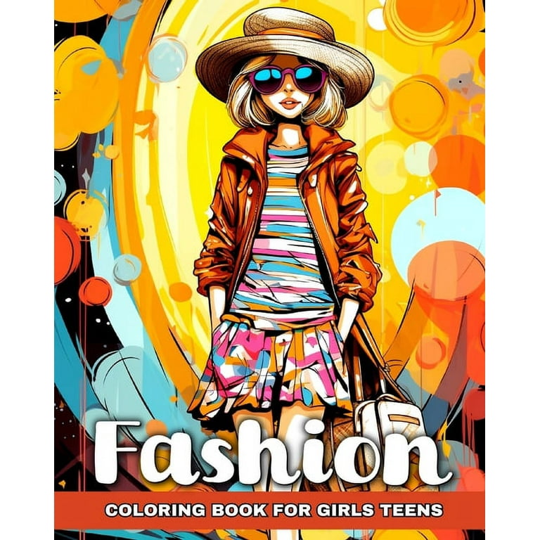 modern girl coloring pages