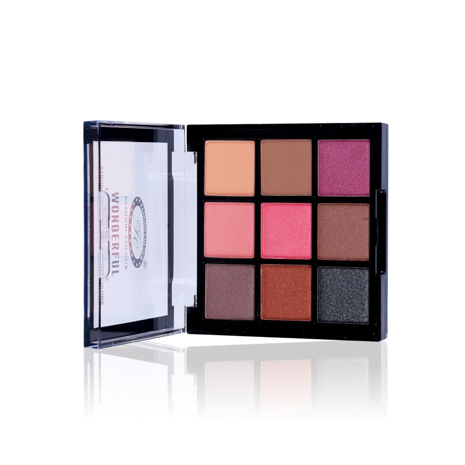 Fashion Colour Wonderful 9 Pigmented Colors Eyeshadow Palette Long ...