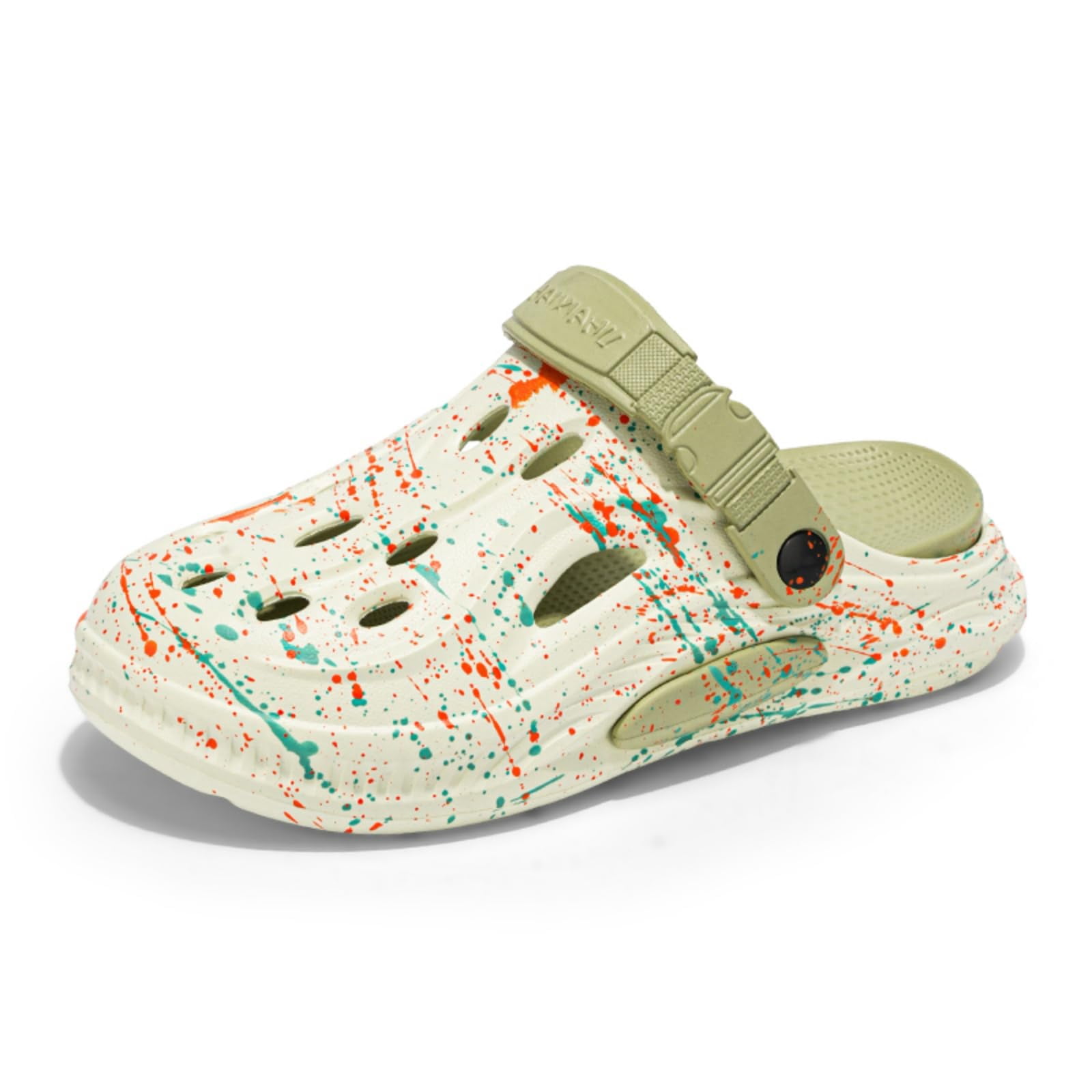 Fashion Comfortable Platform Clogs for Men with Splash - Ink Style ...