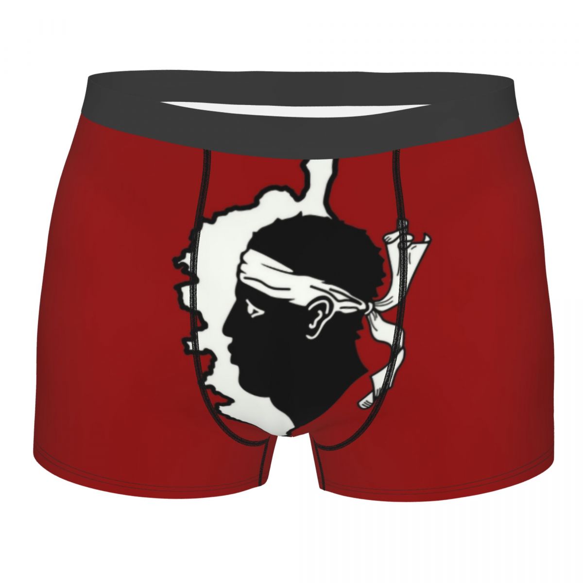 Fashion Corsica Flag Map Boxers Shorts Panties Male Underpants ...