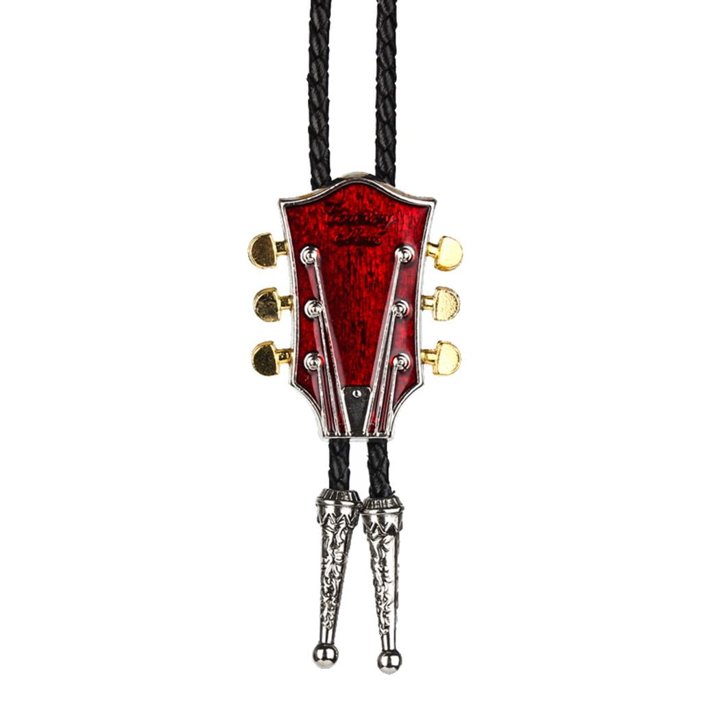 Fashion Country Music Guitar Western Cowboy Rodeo Bolo Tie Tie Bola ...