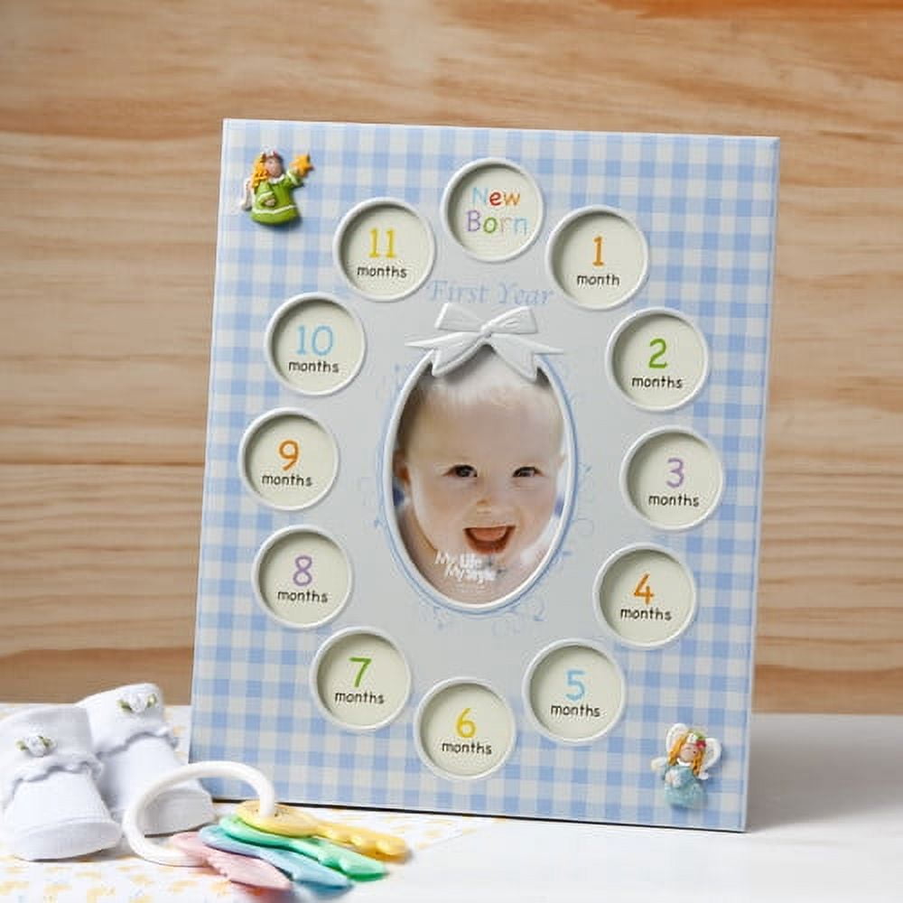 Fashion Craft Baby Boys First Year Collage Picture Frame - Walmart.com