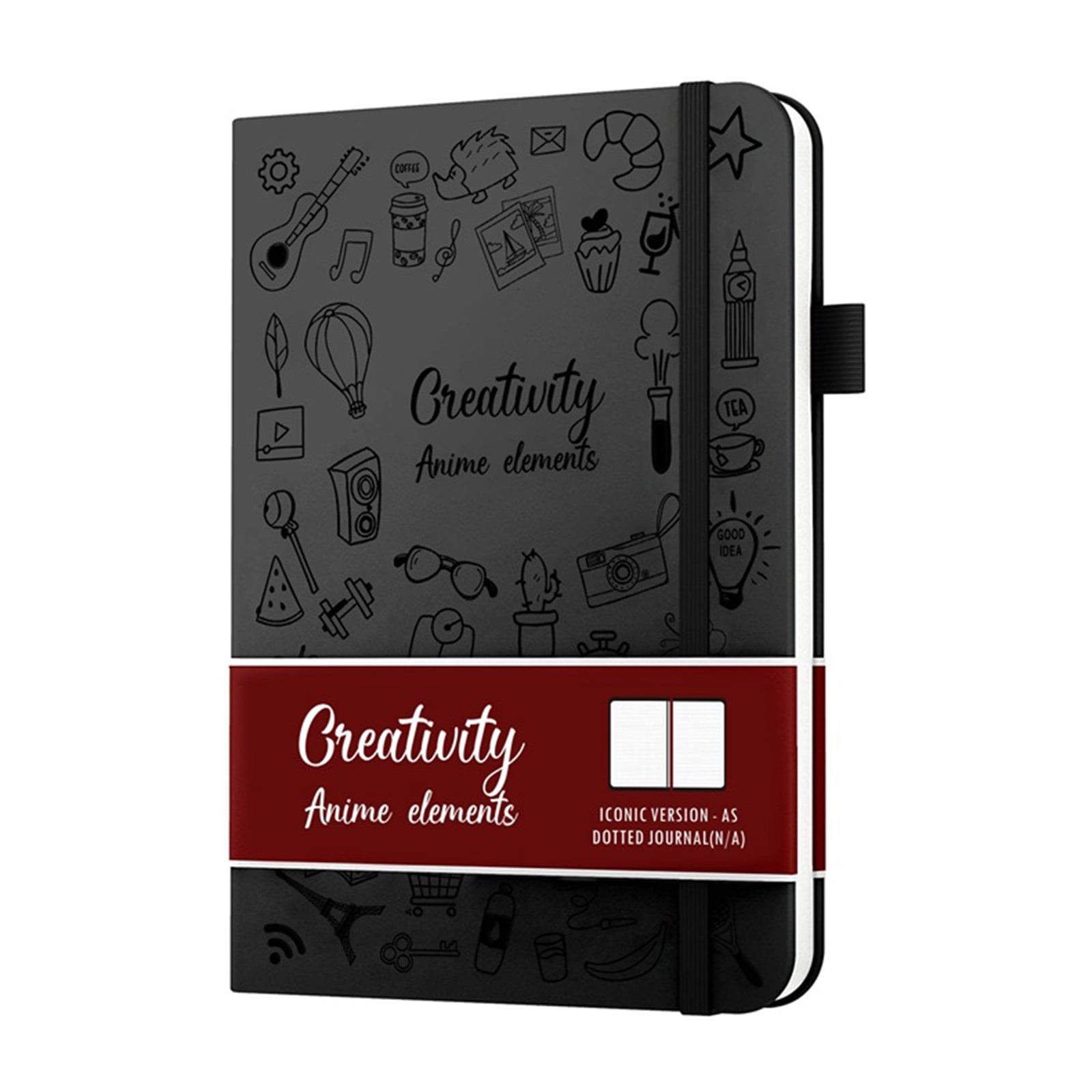 Fashion Creativity Dotted Lined Notebook Leather Cover Journal Notepad ...