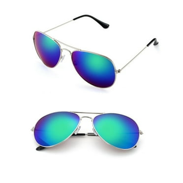 Polarized Aviator Sunglasses Mirrored Lens Classic Aviator Polarized ...