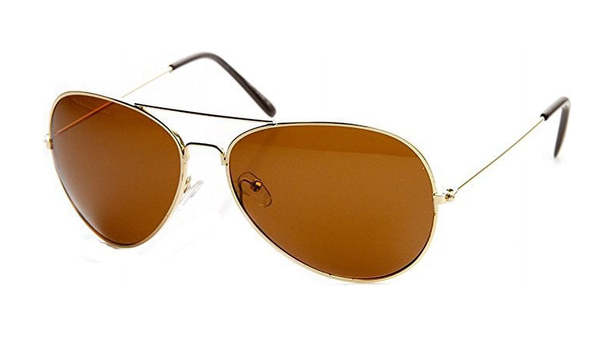 Fashion Culture Emerson Polarized Lens Oversized Aviator Sunglasses ...