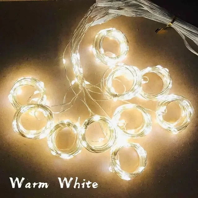 3M USB LED Fairy String Lights - 8 Modes Garland for New Year Decor ...