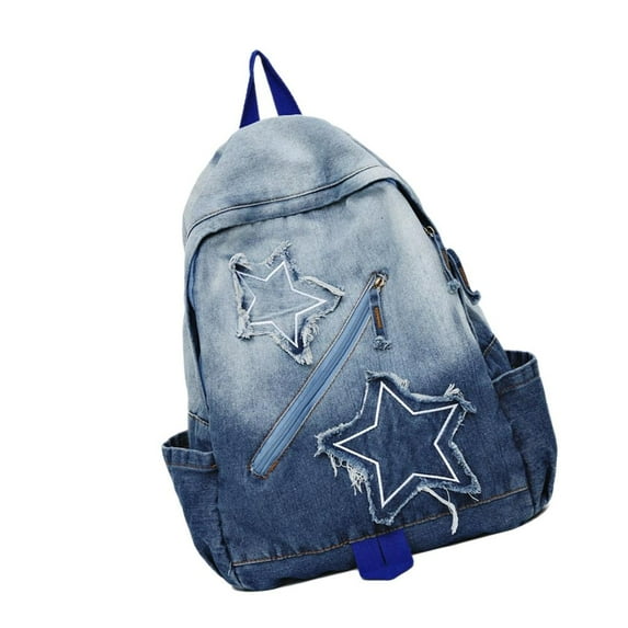 Fashion Denims Backpacks Women Men Lightweight Casual Styles Jeans ...