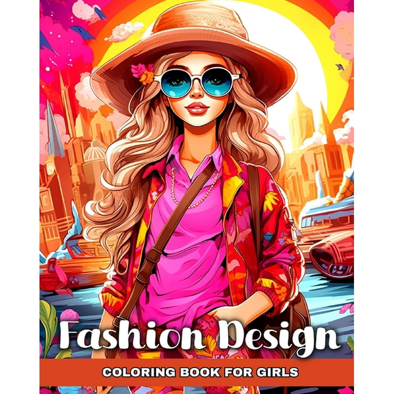 fashion design coloring book