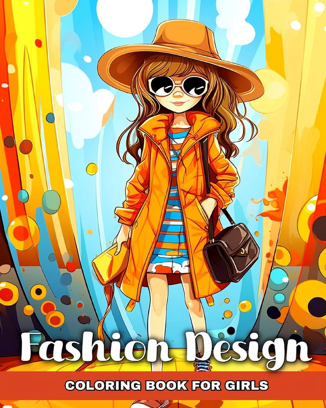 Fashion Design Coloring Book for Girls: Fun Fashion Ideas, and Beauty ...