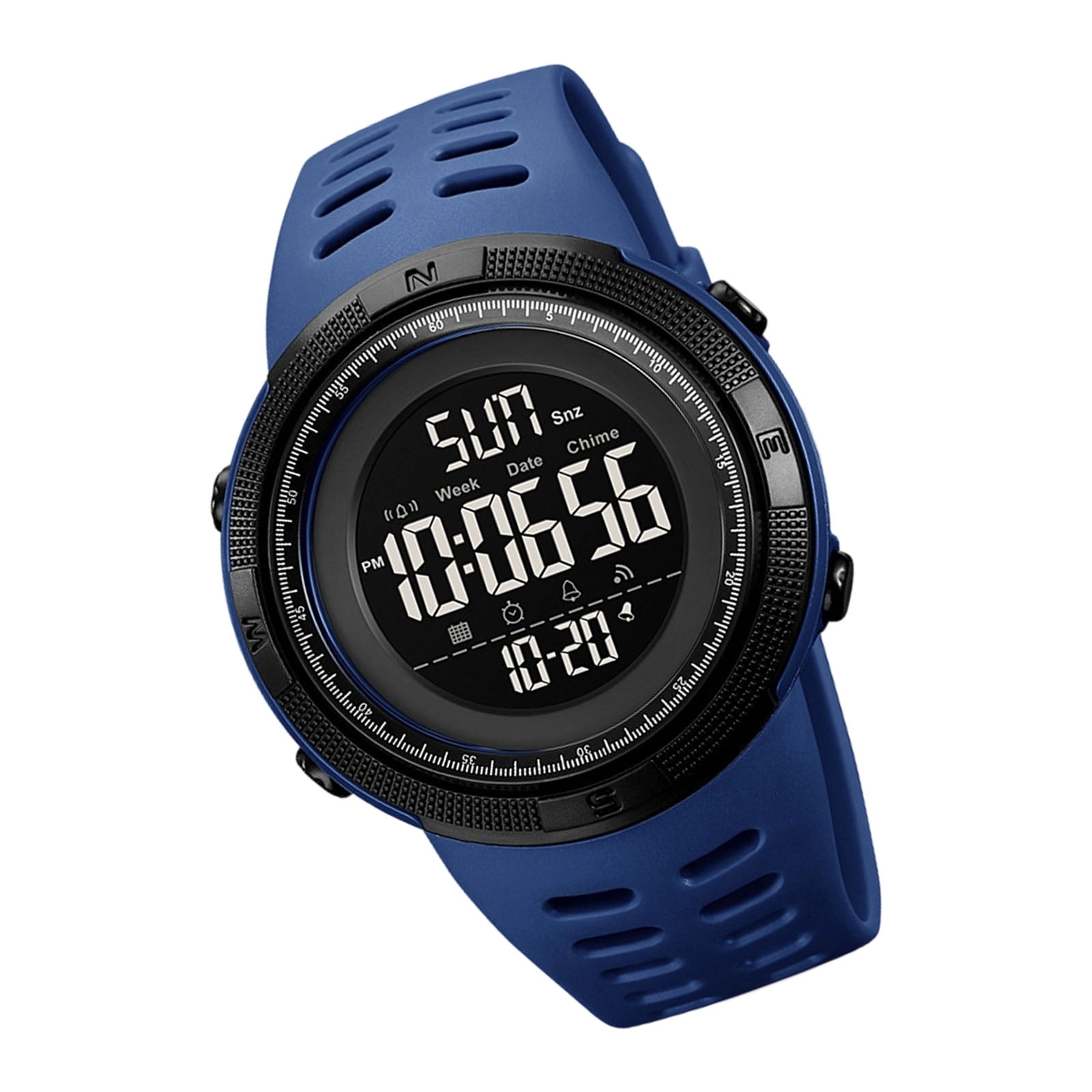 Fashion Digital Watch for Men 50Meters Water Resistant Night Light ...