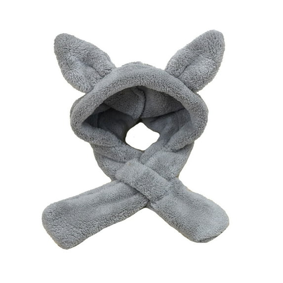 Fashion Dog Hooded Hat Ear Protective Headgear Hat Plush Pet Costume ...