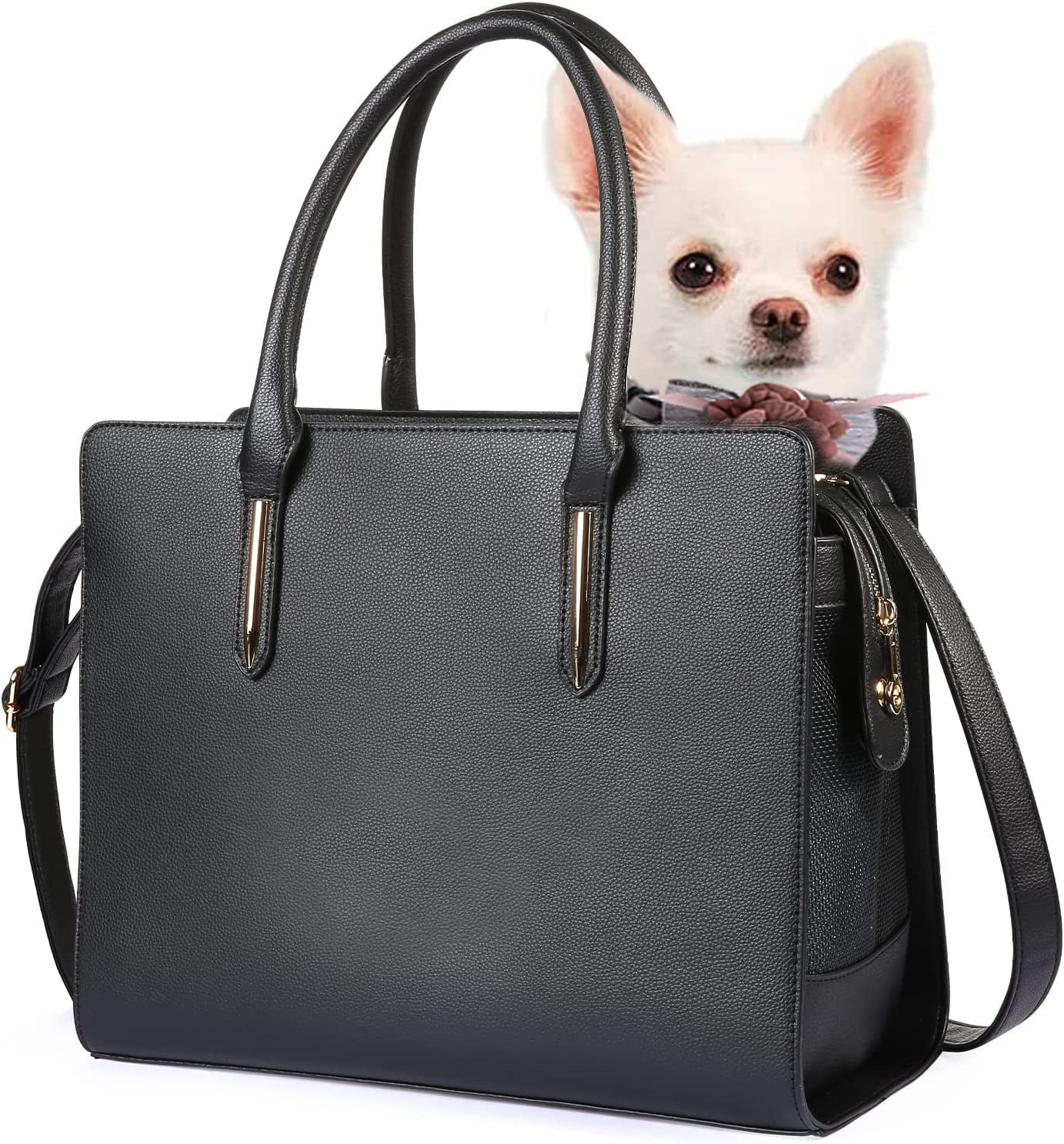 Fashion Dog Purse Carrier for Small Dogs with Shoulder Strap, Hold Up ...