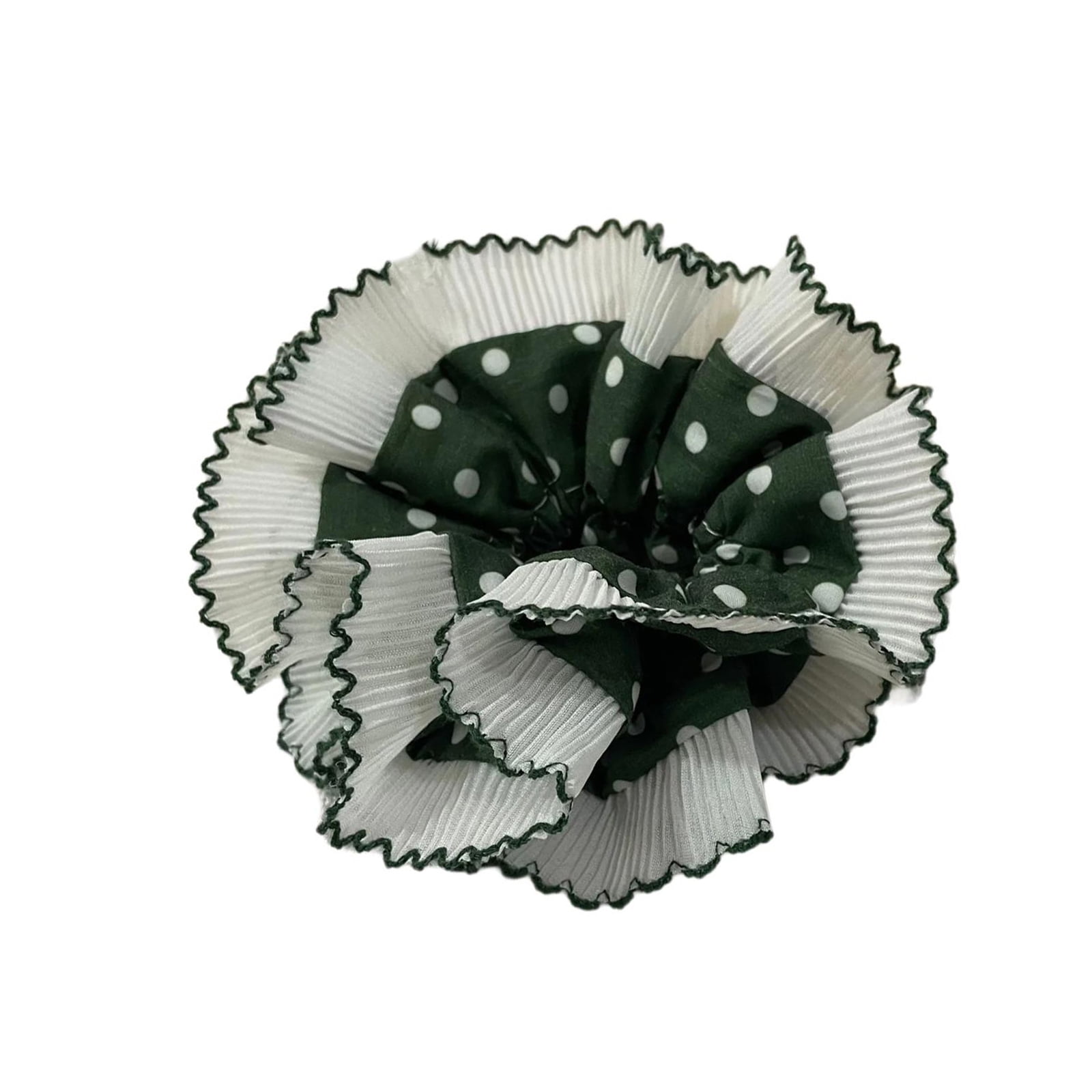 Fashion Double Layer Lace Scrunchies for Women Oversized Scrunchy ...
