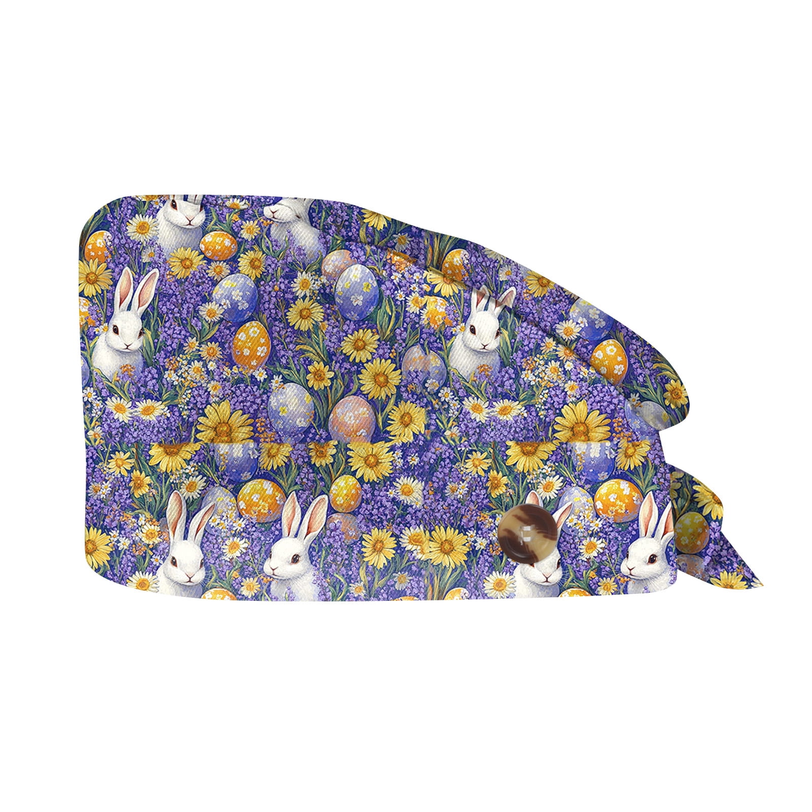 Fashion Easter Print Work Cap for Women Casual Shower Bath Sleeping ...