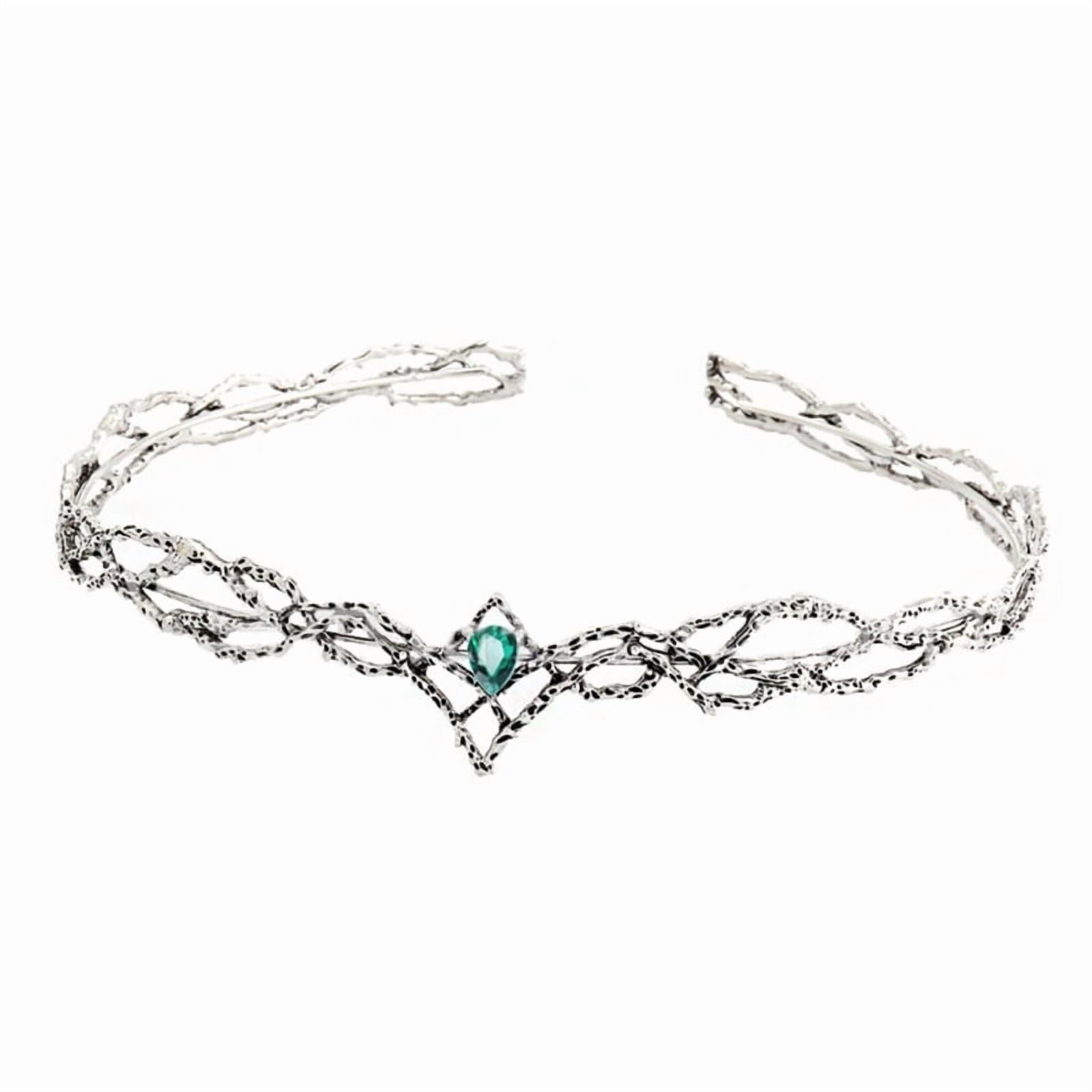 Fashion Elven King Crowns with Stylish Diamonds Adjustable Size Elegant ...