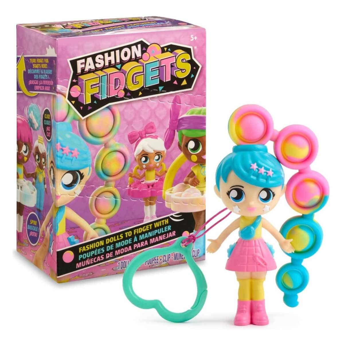 Fashion Fidgets Sensory Toy Dolls - Push Pop Fidget Toy Includes 1 ...