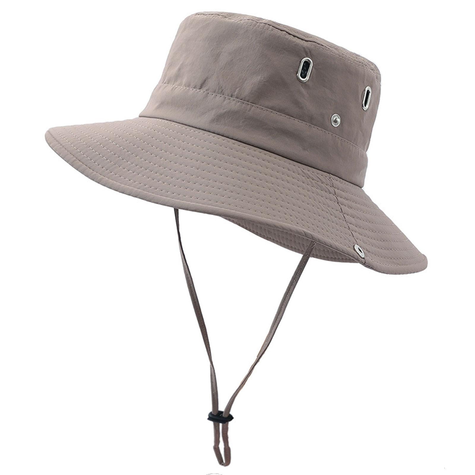 Fashion Fisherman Hat Hiking Hat Solid Color Bucket Hat for Street ...