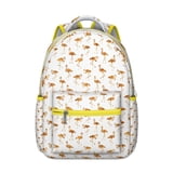 Fashion Flamingo Print Backpack - School Bookbag with Dedicated ...