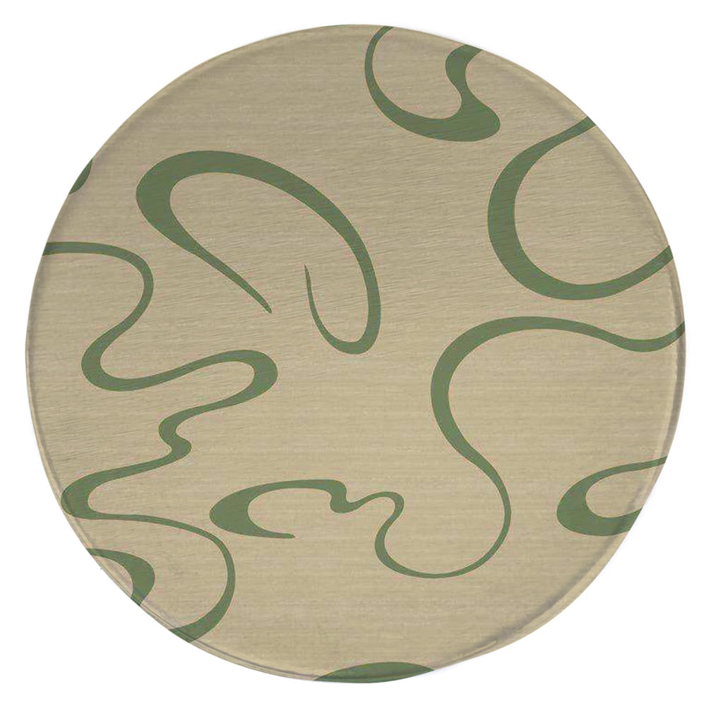 Fashion Flannel Round Carpet Watercolor Paints 3D Printing Round Rug ...