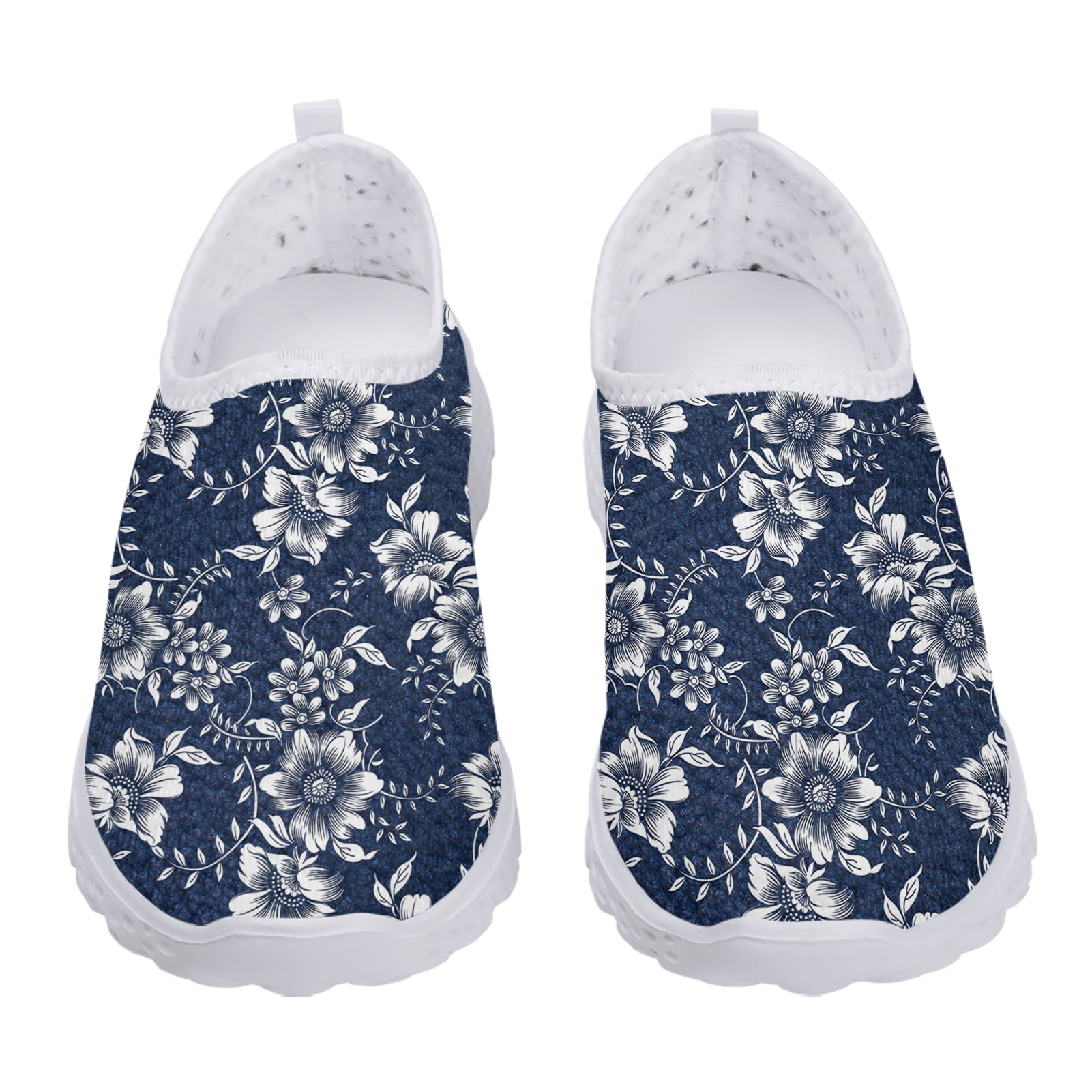 Fashion Flower Design Flat Shoes Home Comfort And Softness Walking ...