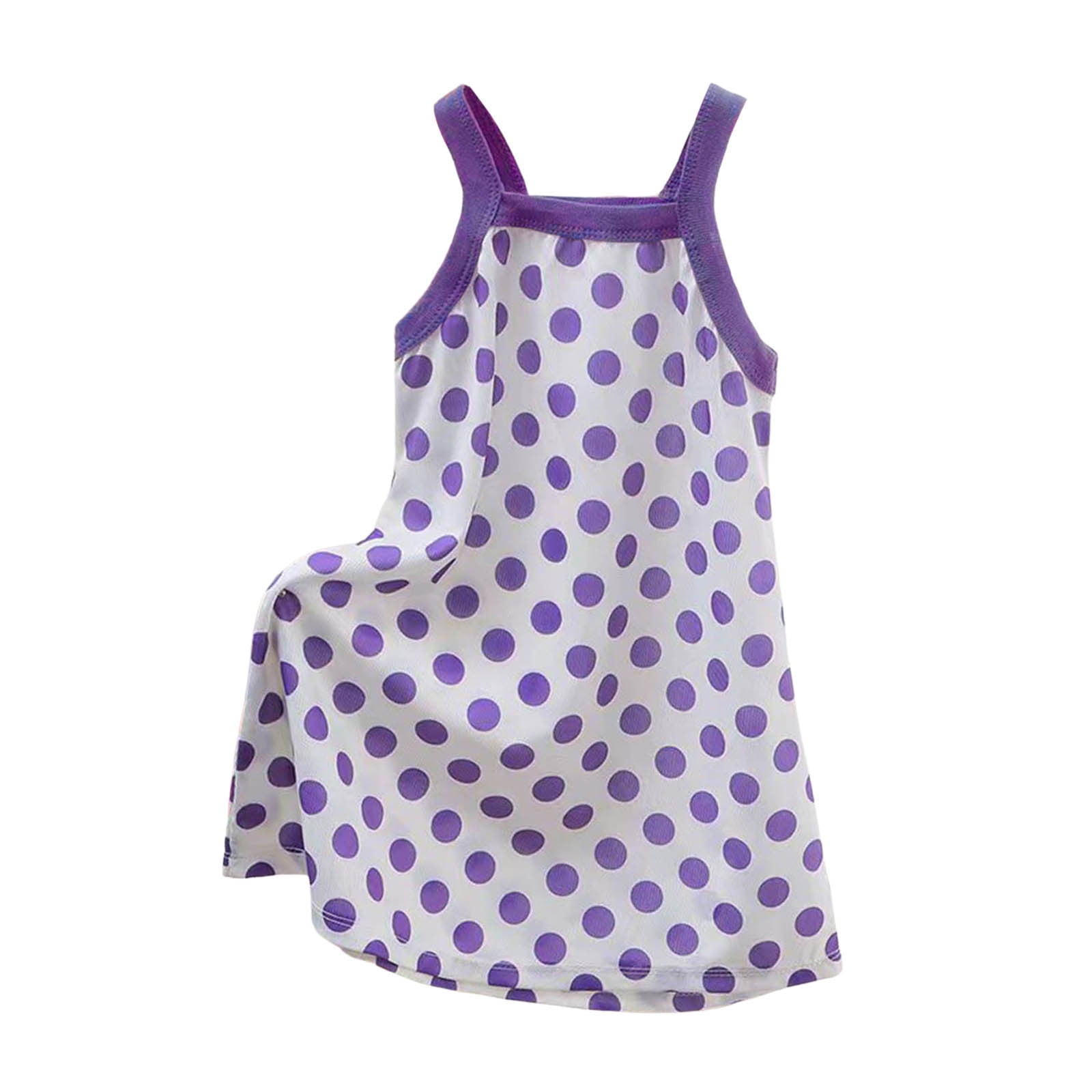 Fashion Flower Girls Dress Fashion Cute Floral Printed Sleeveless Slip ...