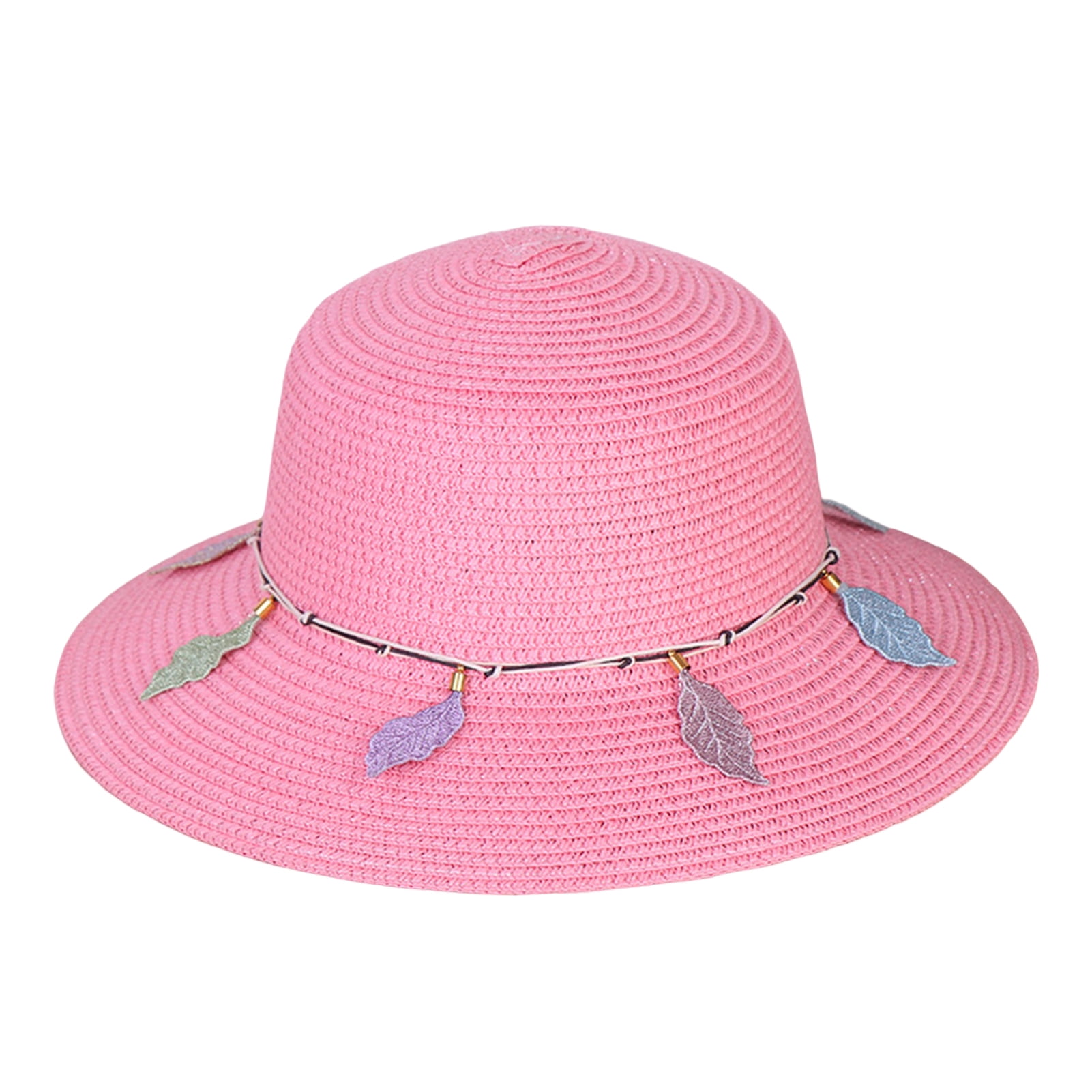 Fashion Flower Lace Ribbon Wide Brim Caps Summer Beach Sun Protective ...