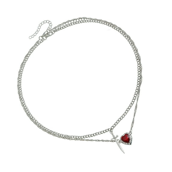 Fashion Forward Edgy Design Adjustable Alloy Necklace Incorporating ...