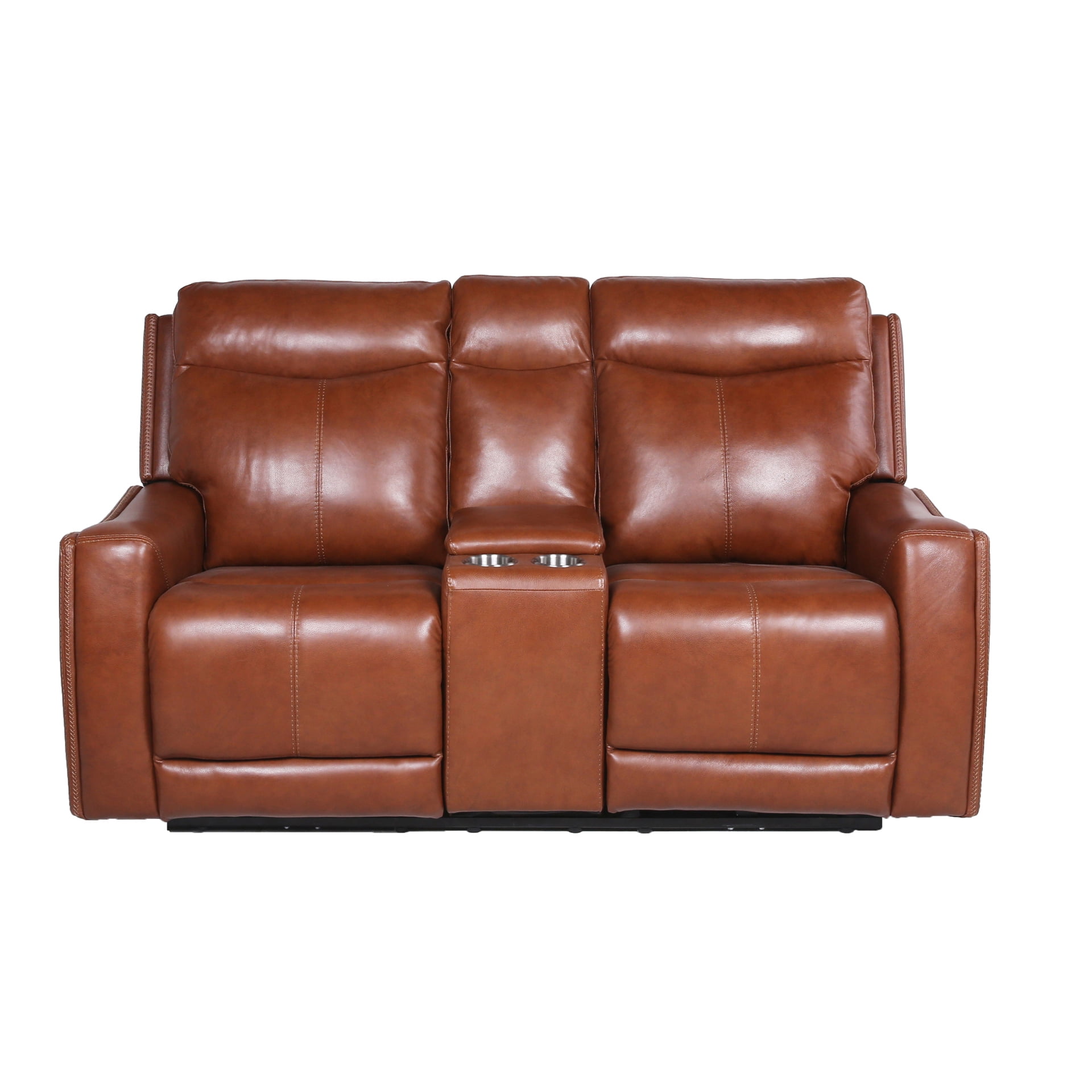 Fashion Forward Leather Motion With Power And Footrest, Brown Recliner ...